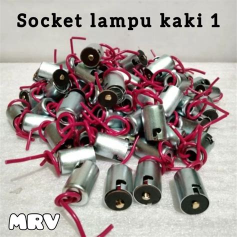 Jual Fitting Kaki 1 Socket Lampu Rem Kaki Kabel 1 Satu Shopee