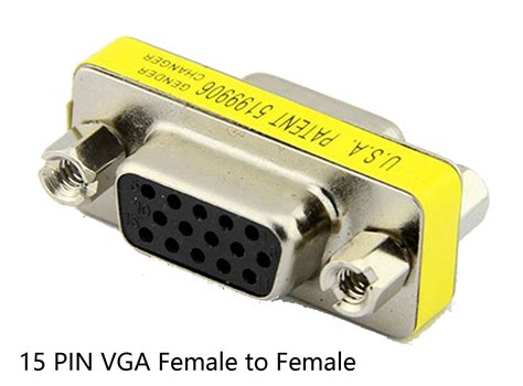 15 Pin VGA SVGA Gender Changer Adapter Female To Female Cable Extender Connector EBay