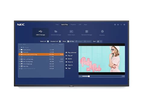 nec multisync m491 mpi4 3840 x 2160 4k uhd display visunext fr