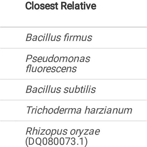 Molecular Identication Of Heavy Metal Tolerant Fungal And Bacterial Download Scientific Diagram