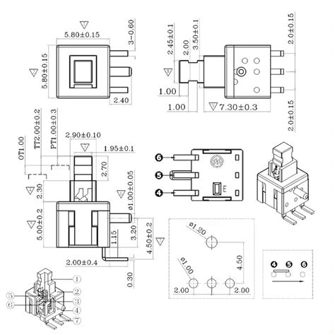 Best Single Row 5 8mm Push Button Key Switch High Head 3 Pin Self Latching Momentary Switch
