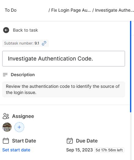 Product 101 Task And Subtask Management In Virtualspace For Software