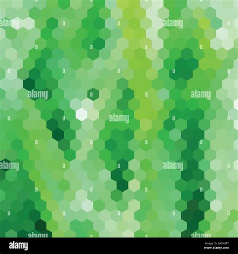 Grass Themed Background With Hexagonal Grid Stock Vector Image And Art Alamy