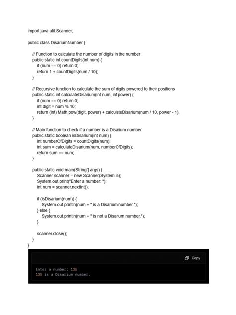 Disarium Number Pdf