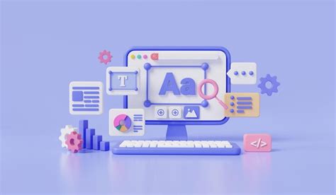 Premium Photo Uiux Design On Purple Background Web Development Creating Website User Interface