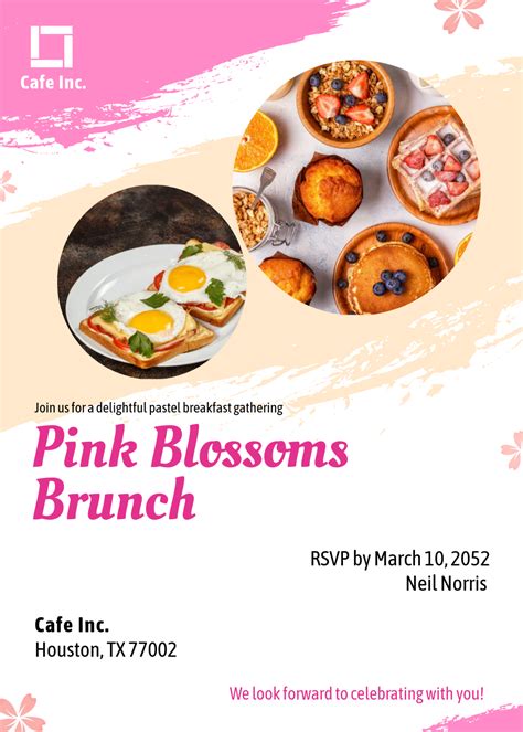 Free Breakfast Templates To Edit Online