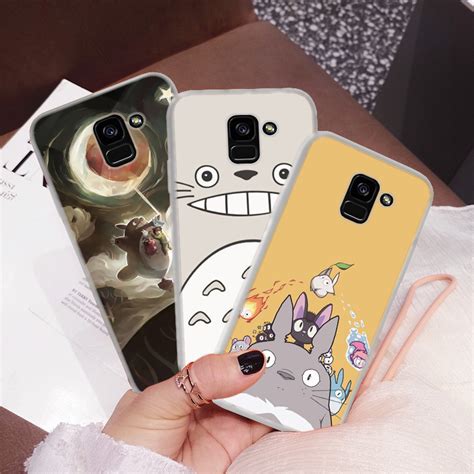 เคสโทรศัพท์มือถือลายการ์ตูน Totoro สําหรับ Samsung A5 2017 A6 Plus A7