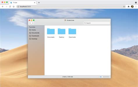Macos Finder Clone Built With React