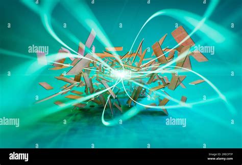 Abstract Background Technology Concept 3d Rendering Orange Rotating