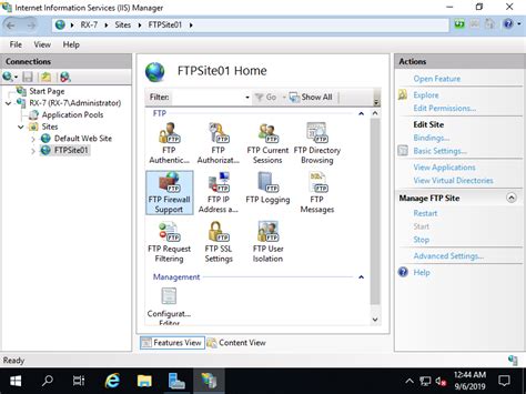 Windows Server FTP Add FTP Site Server World