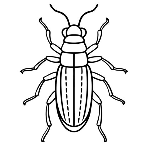 Bark Beetle Insect Flat Vector Illustration On White Background Premium Ai Generated Vector