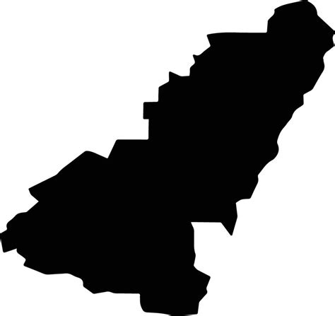 Digorsky District Russia Silhouette Map 65886597 Vector Art At Vecteezy