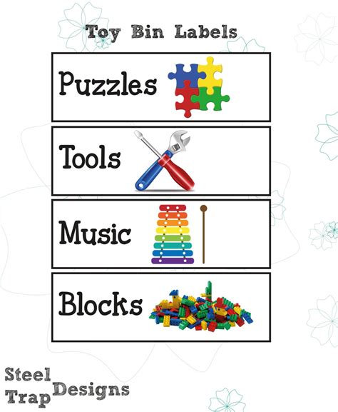Toy Bin Labels Printable At Coleman Stevens Blog