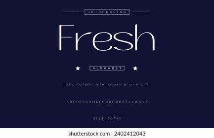 Fresh Modern Bold Font Sans Serif Stock Vector Royalty Free 2402412043 Shutterstock