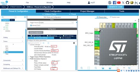 Stm32cubemx Pwm驱动sg90舵机用stm32怎么驱动舵机 Csdn博客