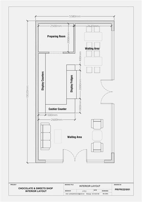Entry 27 By Pradeepsaman For Chocolate And Sweets Shop Interior Layout
