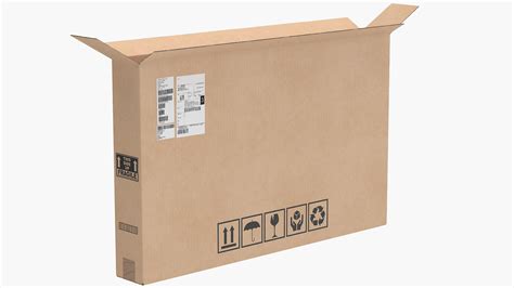 3d Model Cardboard Box 7 Open Turbosquid 2181349