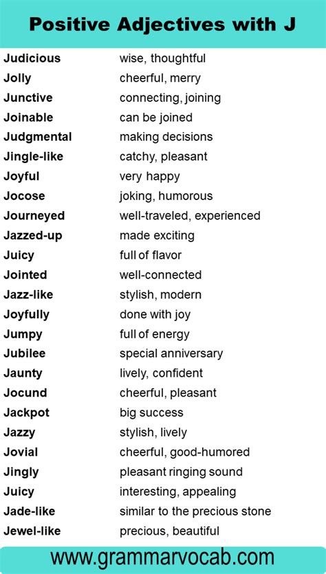 J Adjectives Adjectives Revision Exercises Esl Worksheet By Ivkah