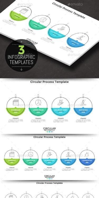 Circular Infographic Process