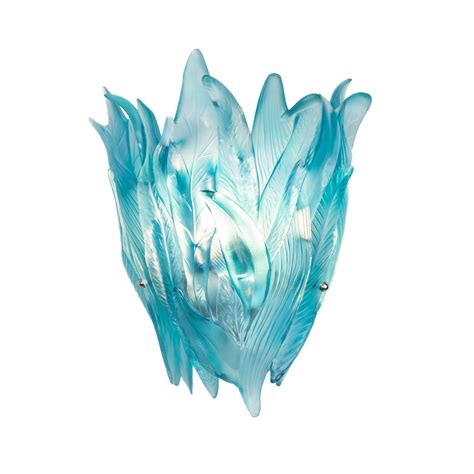 Vegetal Turquoise Blue Wall Lamp Daum Singapore