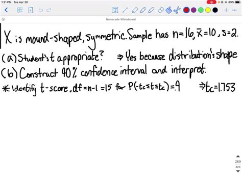 solved 19 suppose x has mound shaped distribution with and 10 a random