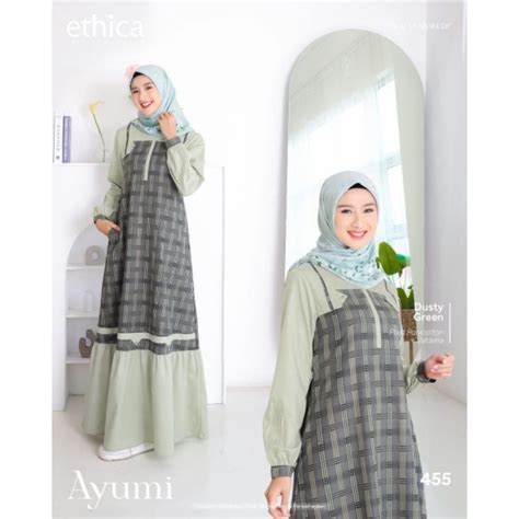 Jual GAMIS ETHICA AYUMI 455/GAMIS MUSLIMAH | Shopee Indonesia