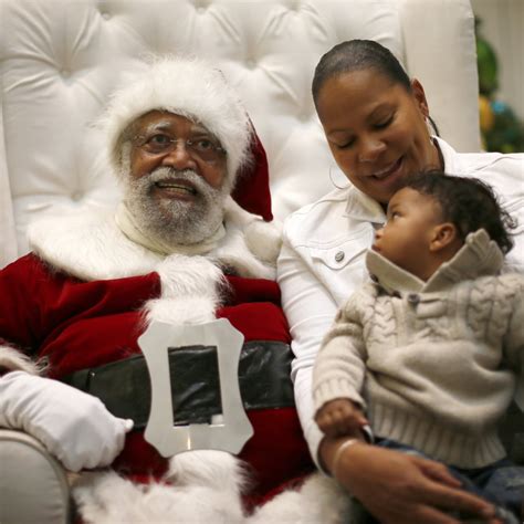 Black Mall Santa