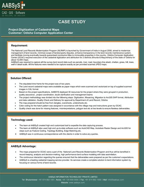 Digitization Of Cadastral Maps Pdf Information Services Industry Industries