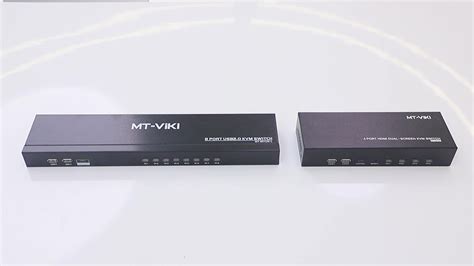 16 Port Kvm Switches Vga Cables Upgraded 2in1 Mt Viki 1u Rackmount Kvm Switcher Console 16x1