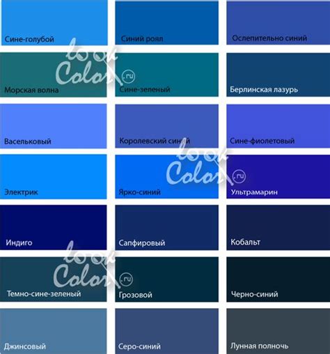 Синий цвет значение применение сочетание Lookcolor Синие цветы Оттенки зеленой краски Синий