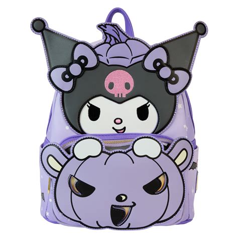 Sanrio Kuromi Pumpkin Light Up Glow Mini Backpack