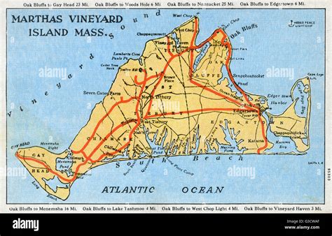 Map Of Martha Vineyard