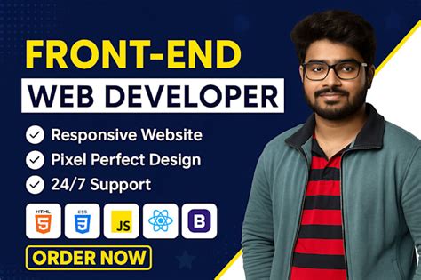 Be Your Front End Web Developer Html Css Bootstrap Js By Naveedkh1
