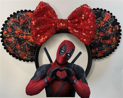 Deadpool Inspired Mouse Ears Etsy