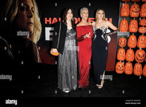 Los Angeles Oct 11 Ruby Guest Jamie Lee Curtis Annie Guest At The Halloween Ends World