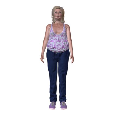 D White Trash Woman Rigged