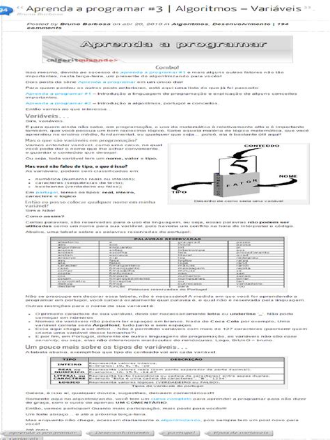aprenda a programar iii pdf