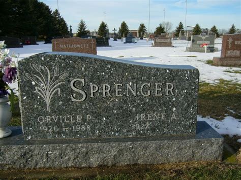 Orville Patrick Sprenger 1926 1988 Find A Grave Memorial
