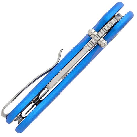 Civivi Elementum Utility Button Lock Blue Handle Utility Blade C23039b