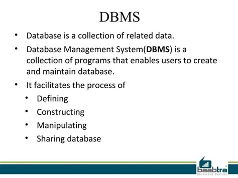 Diffrence Between RDBMS OODBMS And ORDBMS PPT Databases