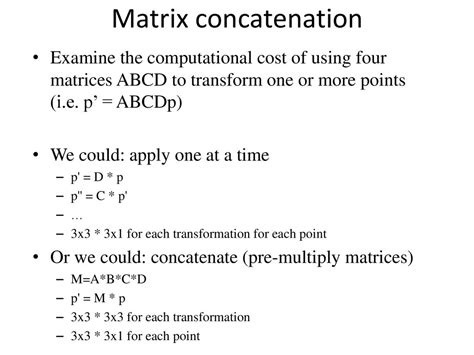 rendering matrix transformations and the graphics pipeline ppt download