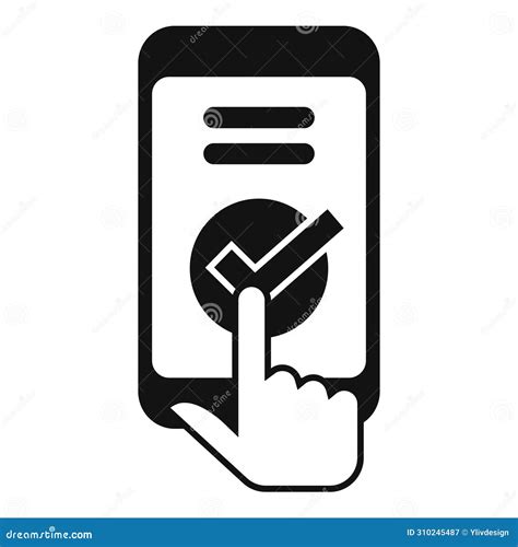 Approved Sign In Device Icon Simple Vector Two Factor Verify Stock