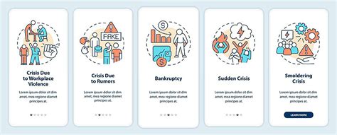 Mobile App Screen Illustrating Obstacles In Implementing Circular Economy Vector Carousel