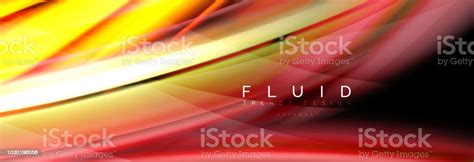 웨이브 액체 흐르는 색상 움직임 효과 홀로그램 추상적인 배경 벡터 일러스트 레이 션 0명에 대한 스톡 벡터 아트 및 기타 이미지 0명 디자인 모던 양식 Istock