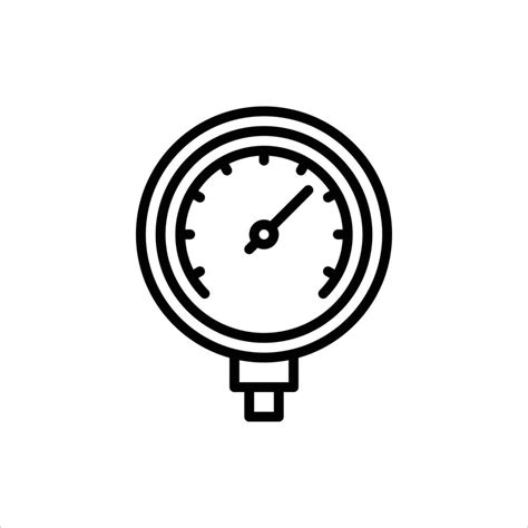 Gauge Outline Icon Gauge Black Line Illustration 66743485 Vector Art At Vecteezy