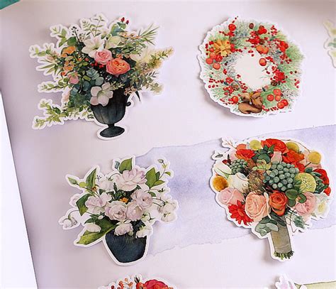 Flower Scrapbook Stickers Filofax Stickers Planner Stickers Fresh