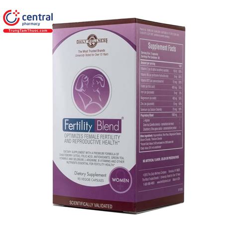 ChÍnh HÃng Thuốc Fertility Blend Giúp Tăng Khả Năng Thụ Thai