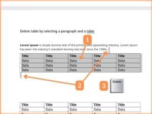 How To Delete A Table In MS Word 4 Ways GeekPossible
