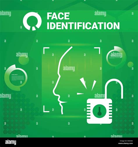 User Getting Access After Face Identification Scanning Modern Technology Of Biometrical