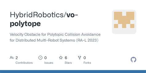 Github Hybridroboticsvo Polytope Velocity Obstacle For Polytopic